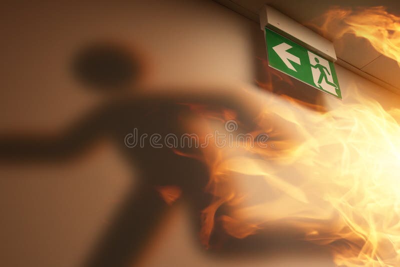 Fire Exit Sign Guy Stock Photos - Free & Royalty-Free Stock Photos from ...