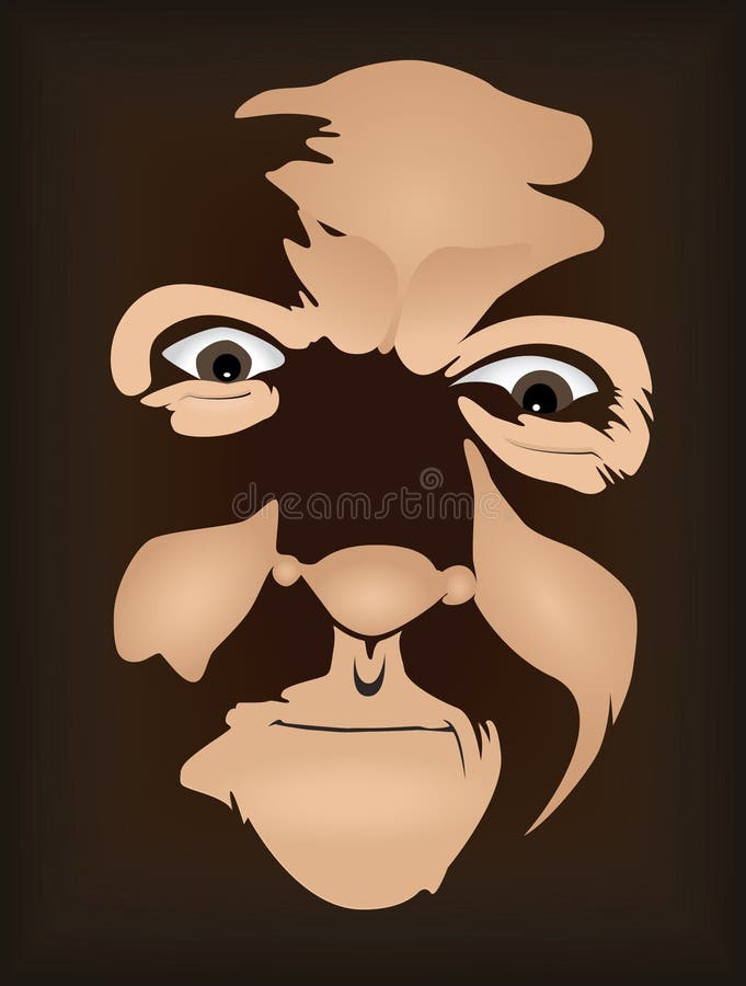 Shadow Face stock vector. Illustration of criminal, cartoon - 17257337