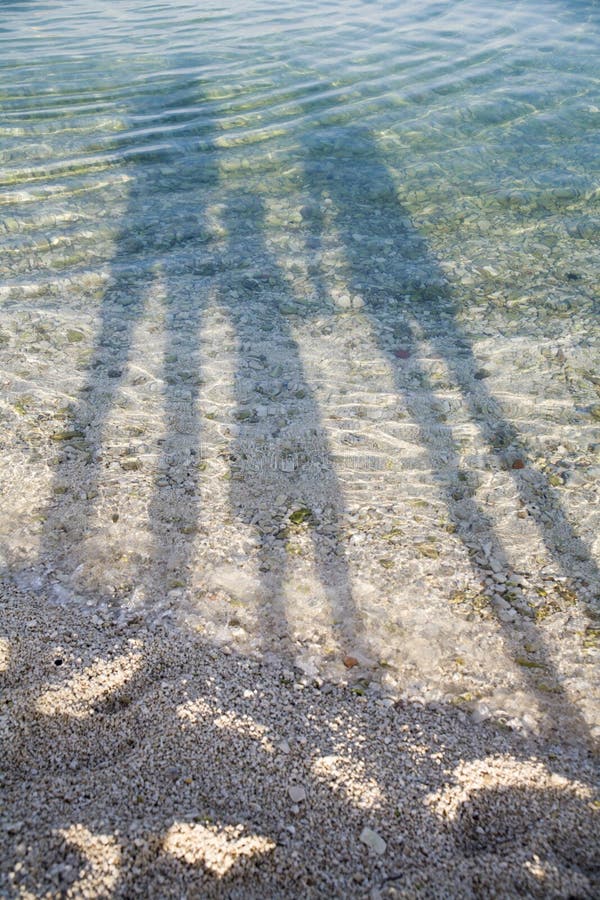 Shadow of Family on the Beach Stock Image - Image of sunset, bathing ...