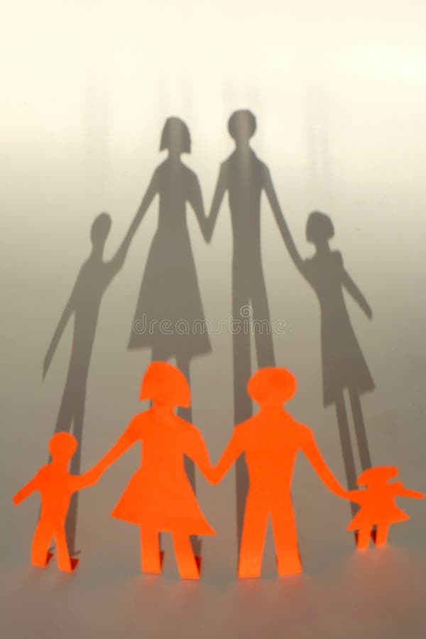 Shadow family stock photo. Image of children, father - 77986550