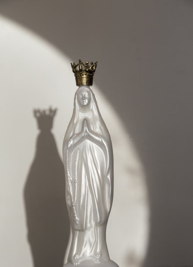 Shadow of the Figure of the Virgin Mary Stock Photo - Image of ...