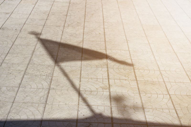 Shadow on the Flag on Concrete Paving Stock Image - Image of natural ...