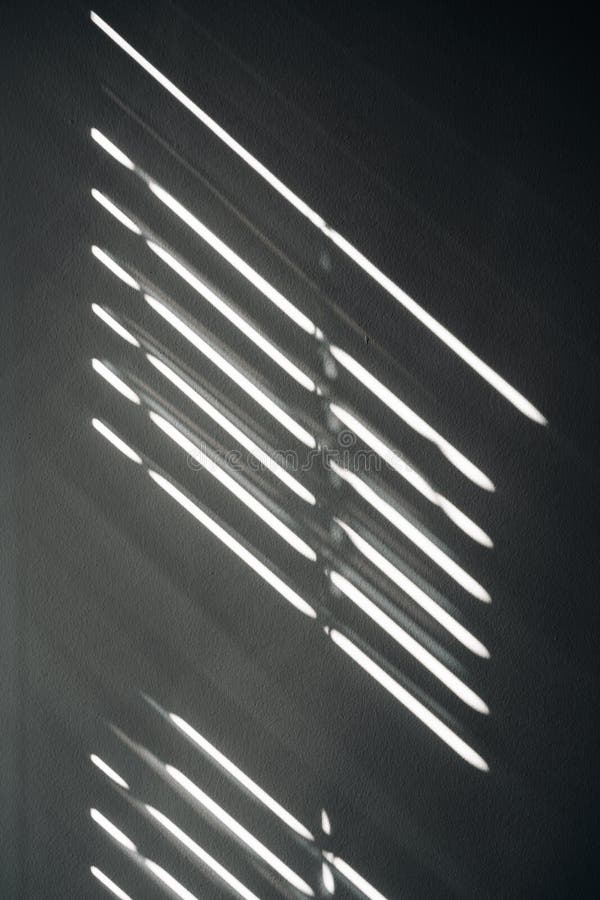 Shadow Floor. Abstract Light, Black Shadow Overlay from Window on White ...