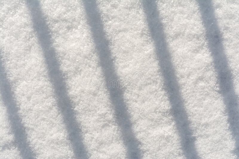 Shadow in the Form of Straight Lines on a Snowy Surface, Abstract ...