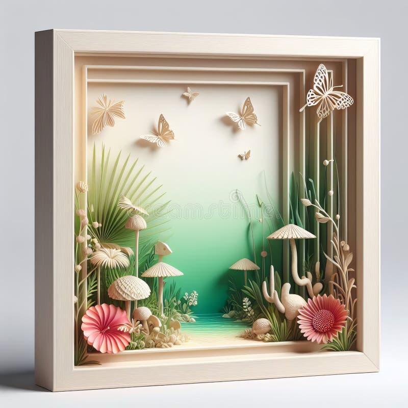 Shadow Frame Box a Frame with Deep Sides that Create a Shadwbox Stock ...