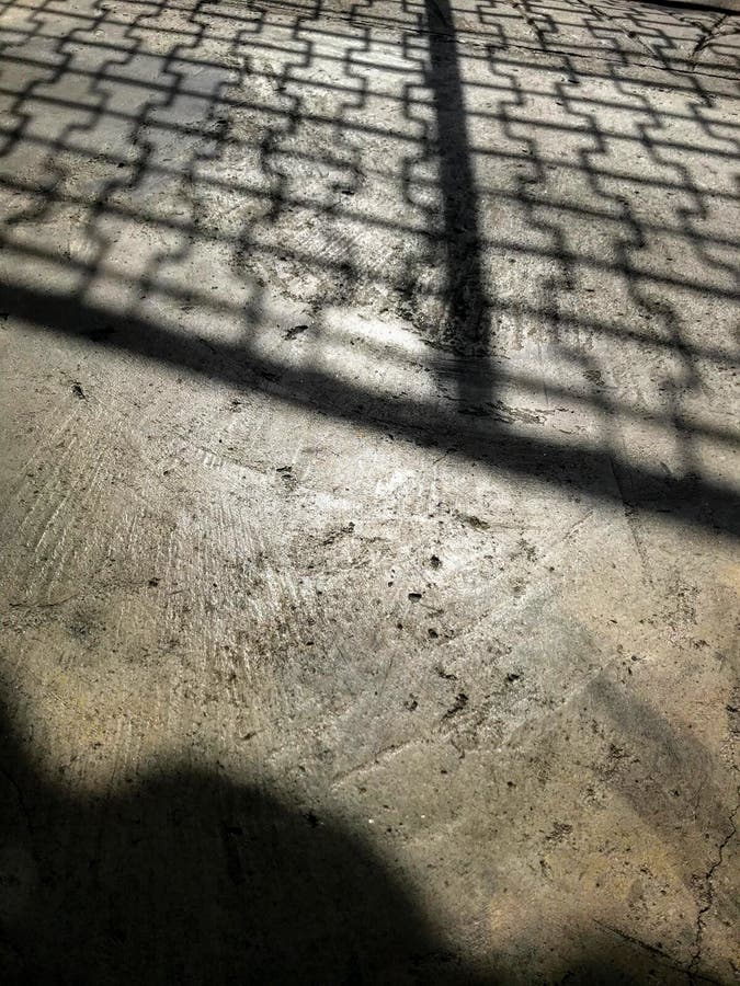 The Shadow from the Front Gate in the Afternoon Stock Image - Image of ...