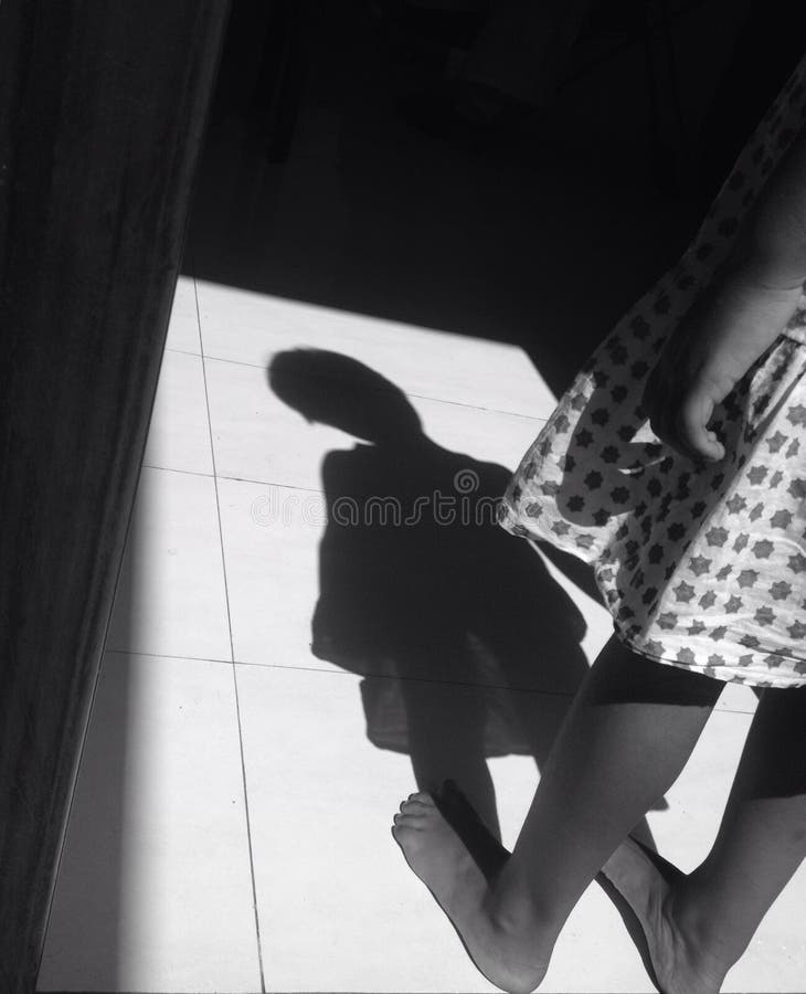 Shadow girl editorial photography. Image of black, child - 69127942