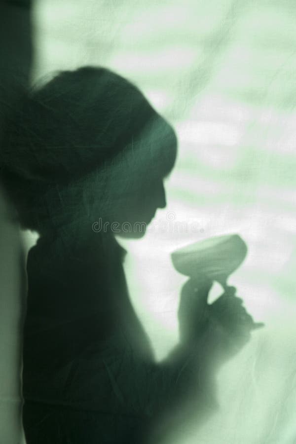 Shadow of Girl with the Cap Stock Photo - Image of shade, drink: 12487260