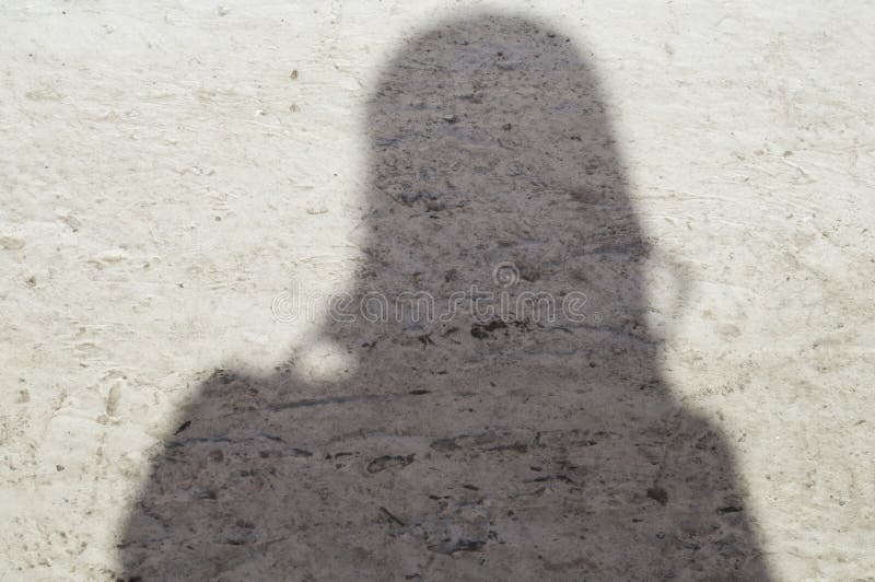 The Shadow of a Girl Falling on the Asphalt Stock Photo - Image of girl ...