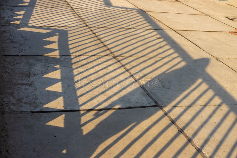 The Shadow of a Girl on the Stairs Stock Image - Image of challenge ...