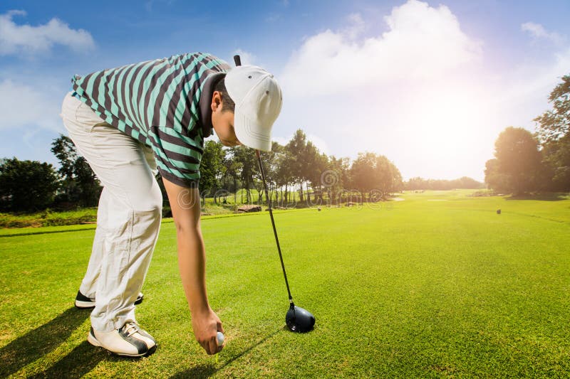 Shadow of Golfer that is Going To Putt Stock Photo - Image of player ...