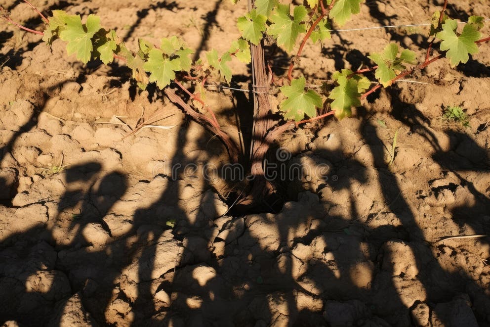 Shadow of Grapevines on Soil Stock Illustration - Illustration of nature, soil: 297144035
