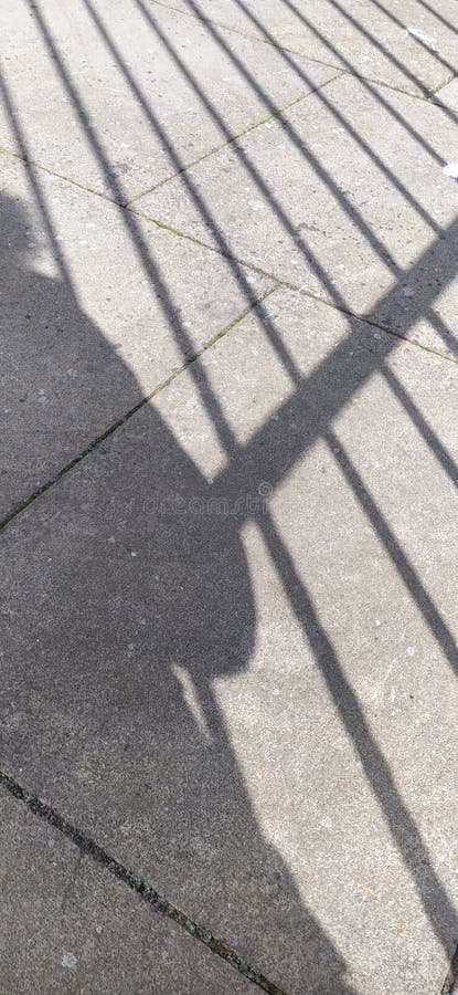 Shadow on the Ground, Grey Concrete Stock Image - Image of gray, grey ...