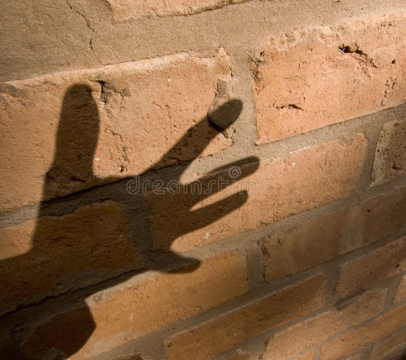 Shadow of Hand and Old Door Stock Photo - Image of devil, evil: 10770992