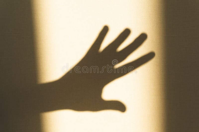 Shadow of Hand Showing Gesture on the Wall Stock Photo - Image of ...