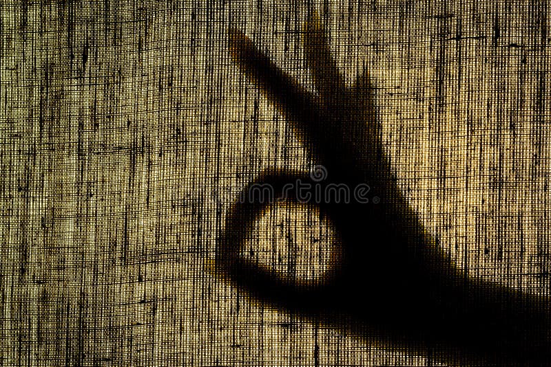 The Shadow Hand Shows the Gesture Well, Like a Gesture on a Worn Stock ...