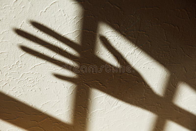 Shadow of a hand stock photo. Image of black, wall, full - 126681398