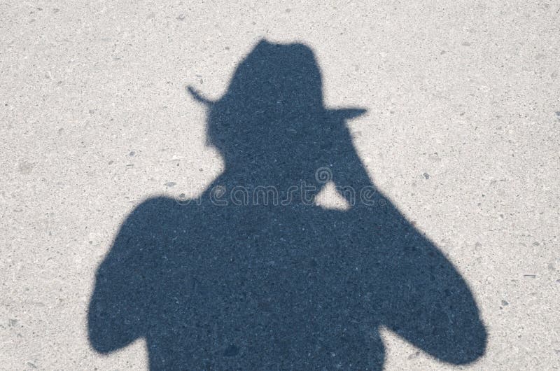 Shadow in the Hat stock photo. Image of contrast, criminal - 40076960