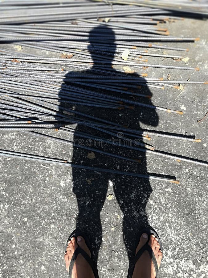 Shadow of the Human Under a Sunny Day Stock Image - Image of fingers ...