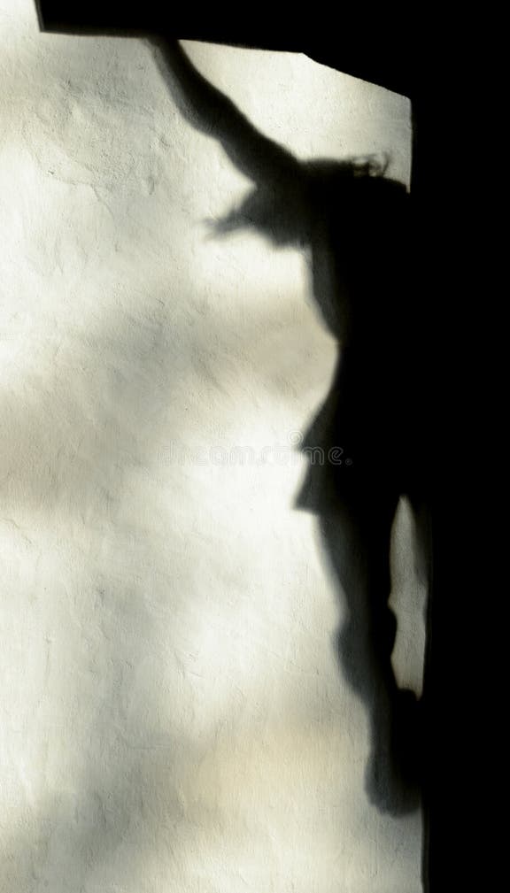 Shadow of Jesus Christ on the Cross Stock Photo - Image of spirituality ...