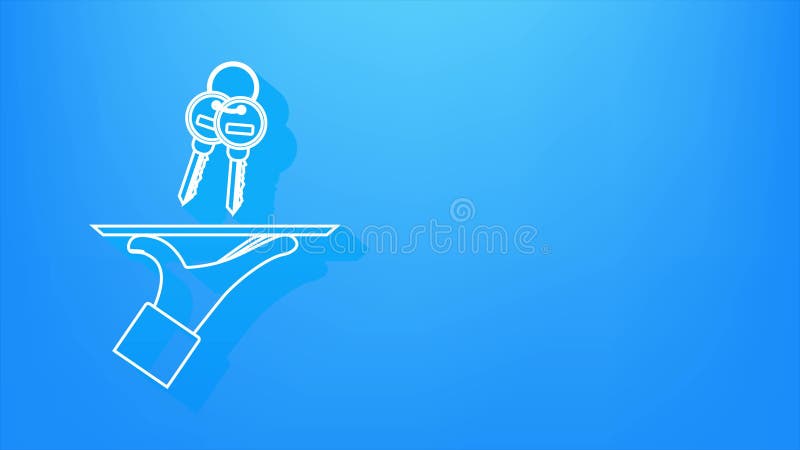 Shadow Keys Handing Over Hand. Motion Graphic Stock Footage - Video of ...