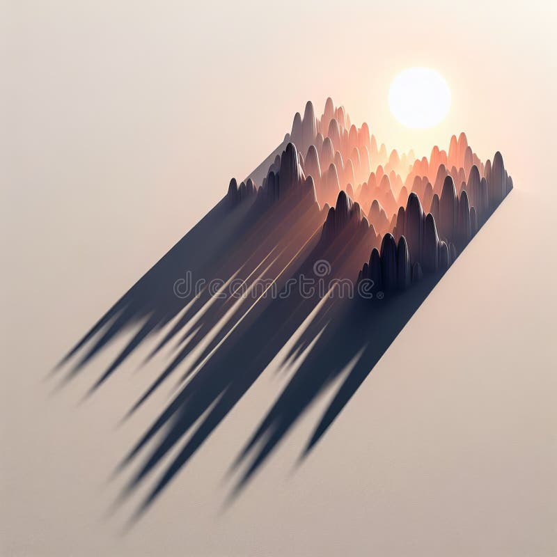 Shadow Length the Distance between an Object Casting a Shaow a Stock ...