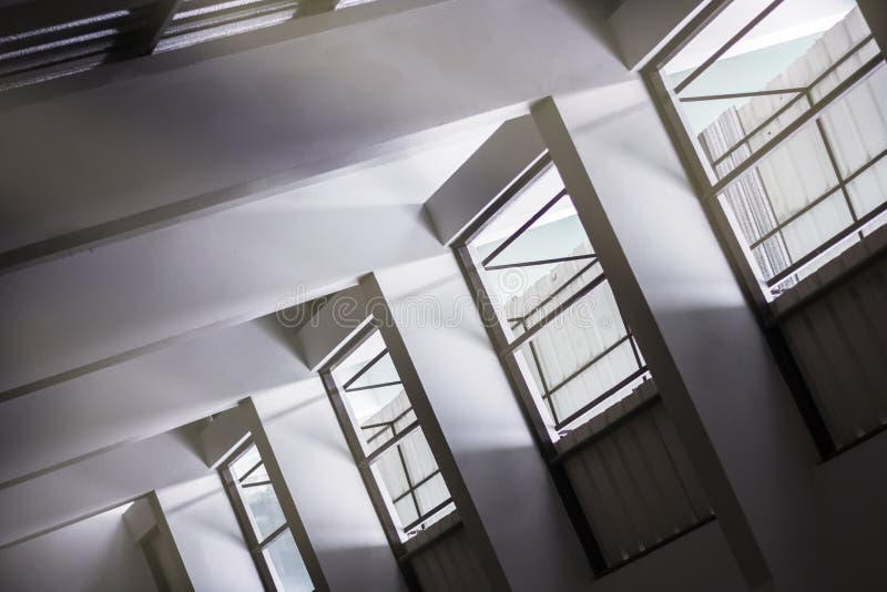 Shadow and Light through Blinds Window on Wall, Abstract Form Morning ...