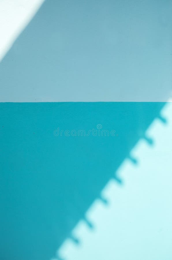 Shadow on the Light Blue Wall. Stock Image - Image of texture, sunlight ...