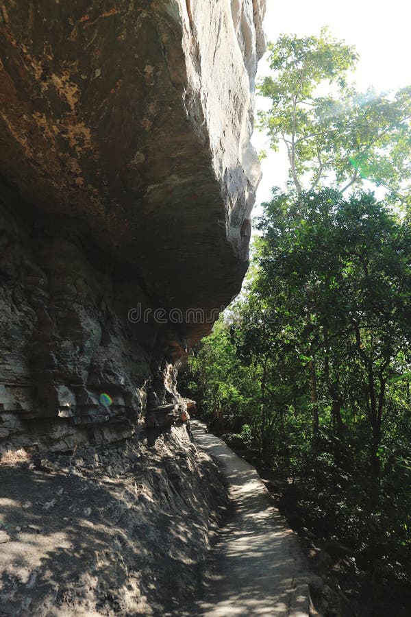 Shadow&light Stone Nature Forest Phataem Ubonratchani Thailand Stock ...