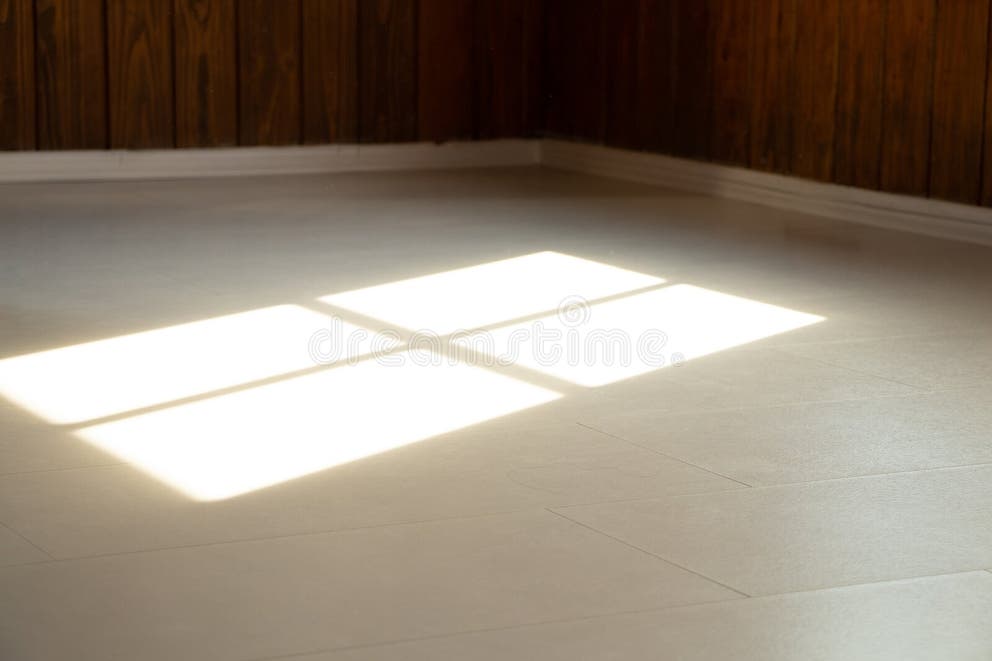 Shadow and Light from a Window on the Floor of a House, Sunlight and ...