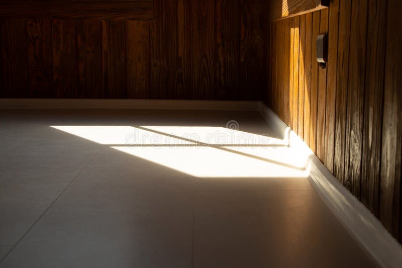 Shadow and Light from a Window on the Floor of a House, Sunlight and ...