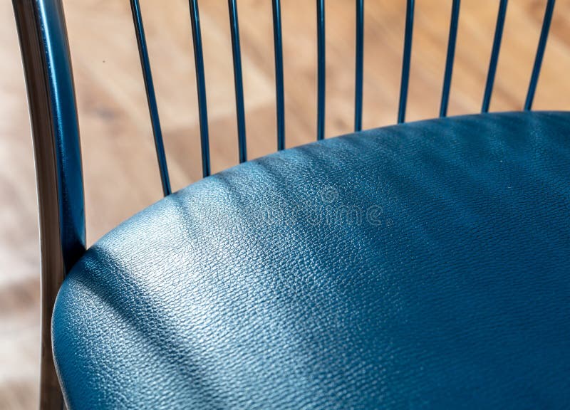 Shadow Lines on Blue Leather Material Stock Photo - Image of leather ...