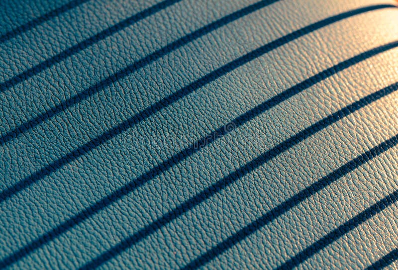 Shadow Lines on Blue Leather Material Stock Photo - Image of material ...