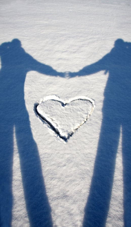 Heart Shadow stock image. Image of affection, beach, dark - 10452223
