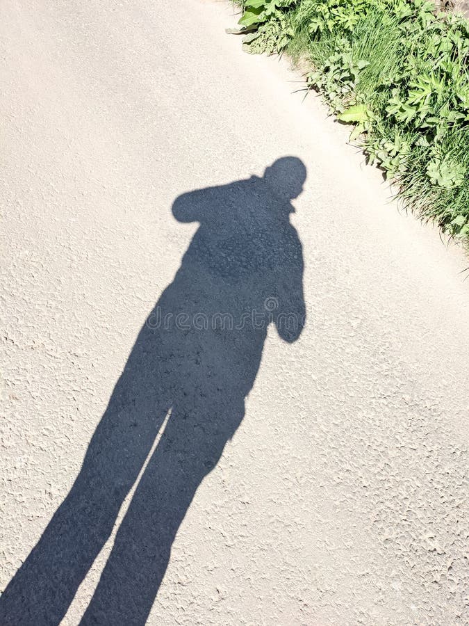 Shadow of a Male Man in Sunny Weather Stock Photo - Image of male ...