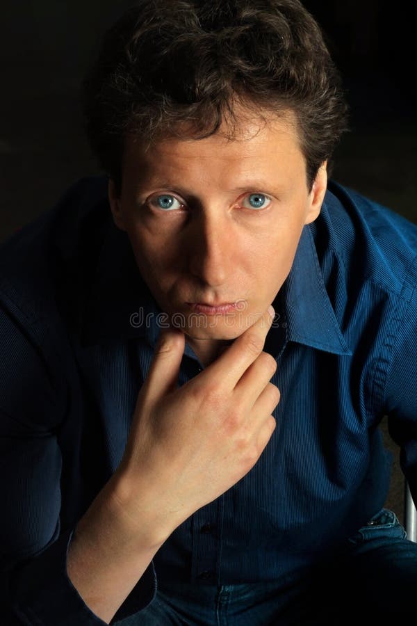 Shadow man stock image. Image of hand, caucasian, emotion - 20082439