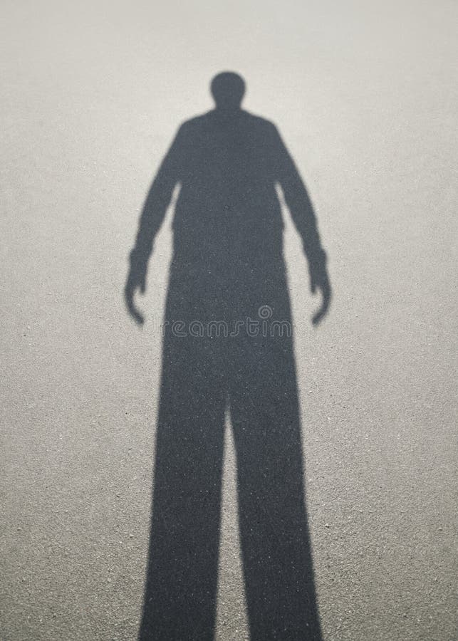 Shadow of man stock image. Image of outdoor, street - 100320419
