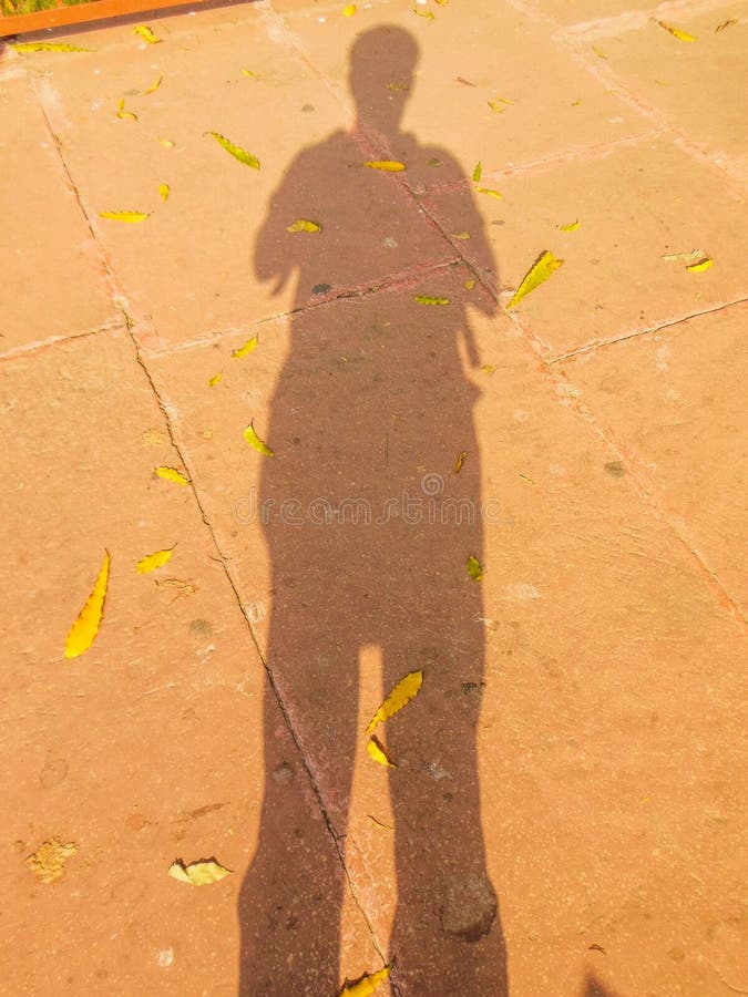 Shadow of a Man during the Day Sunlight in Delhi India Stock Photo ...