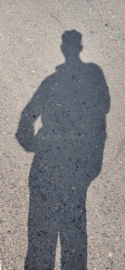 A shadow of a man stock photo. Image of leaves, garden - 169271108