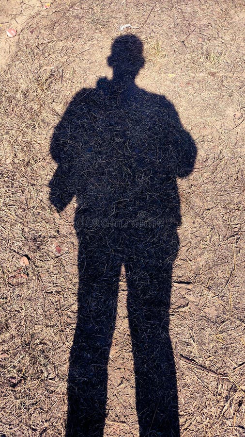 Shadow of a Man on the Road Stock Photo - Image of india, shadow: 281651440