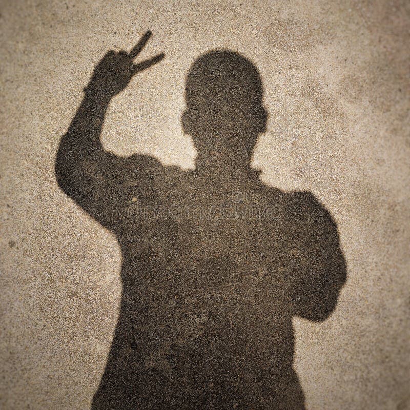 Shadow Man Sunset Grain Sunlight Stock Photo - Image of sunset ...