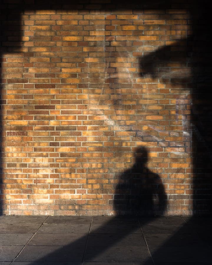 Shadow Man Under the Shade of the Awning Stock Photo - Image of outdoor ...