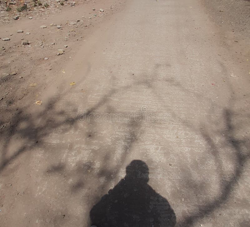 The Shadow of a Man Walking Down the Street Stock Image - Image of ...