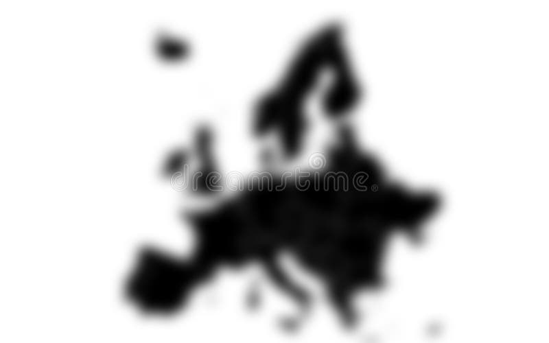 Shadow Map of Europe Continent Stock Illustration - Illustration of ...