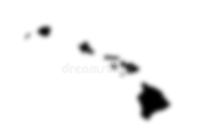 Shadow map of Hawaii state stock illustration. Illustration of reflects ...