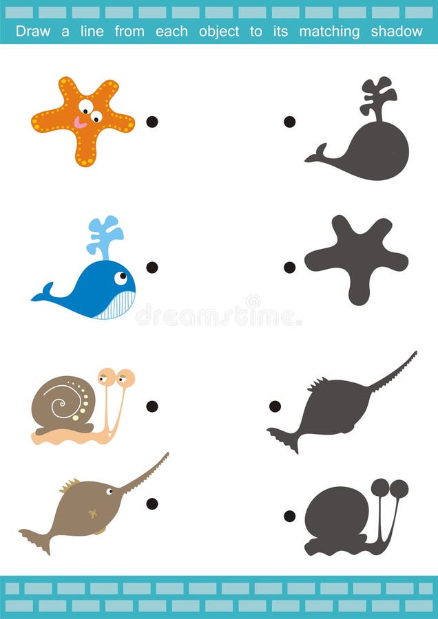 Shadow Matching Game (7) stock vector. Illustration of collection ...