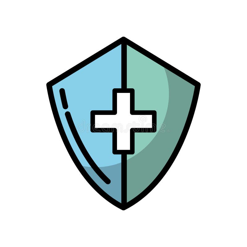 Shadow Medical Shield Cartoon Stock Vector - Illustration of doctor ...