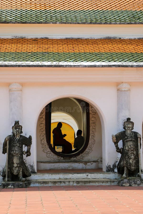 Shadow Monk teaching stock image. Image of buddha, thailand - 118083671
