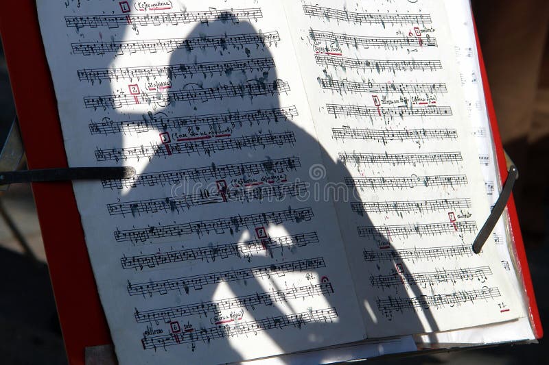 Shadow of the musician stock image. Image of musical - 88038479