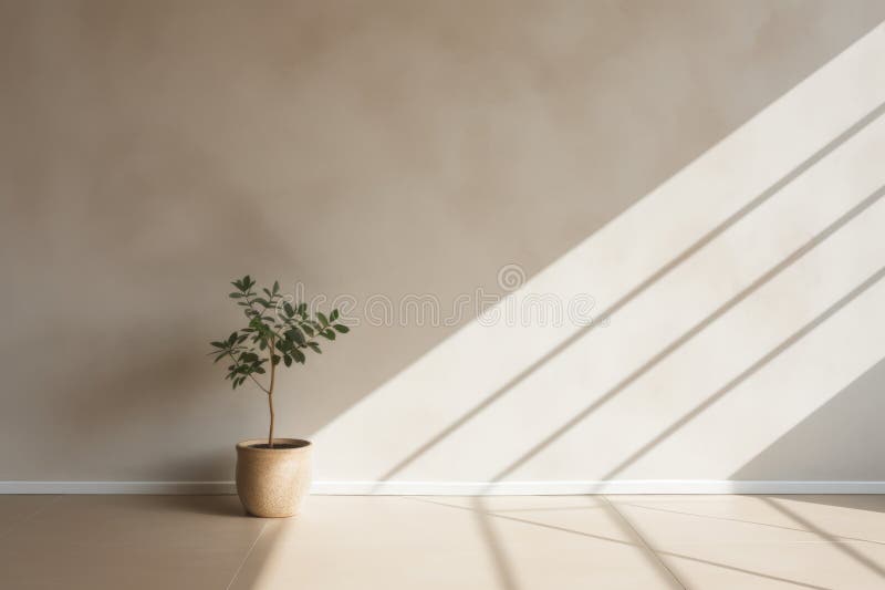 Shadow on a Natural-colored Wall from a Window Stock Illustration ...